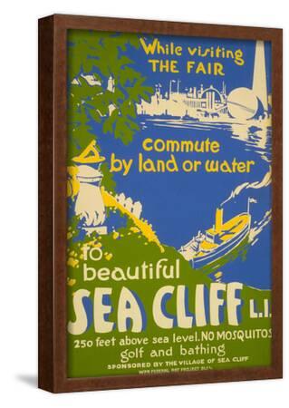 'Visit Beautiful Sea Cliff Long Island NY Tourism Vintage Ad Poster ...