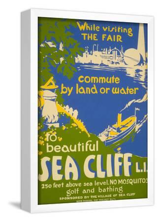 'Visit Beautiful Sea Cliff Long Island NY Tourism Vintage Ad Poster ...