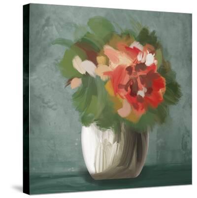 'Vivid Blooms - Painterly' Stretched Canvas Print - Aria Ellis ...