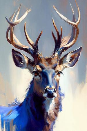Blue Buck Deer Prints - Vivienne Dupont | AllPosters.com