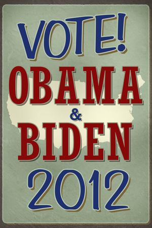 'Vote Obama & Biden 2012 Retro' Posters | AllPosters.com