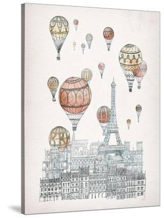 'Voyages Over Paris' Stretched Canvas Print - David Fleck | AllPosters.com