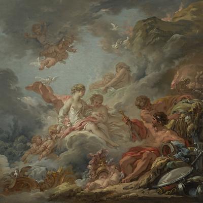 'Vulcan Presenting Arms to Venus for Aeneas, 1756 (Oil on Canvas ...