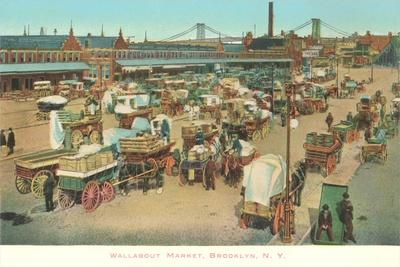 'Wallabout Market, Brooklyn, New York' Poster | AllPosters.com