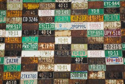 'Building with License Plate Siding, Crested Butte, Colorado, USA ...