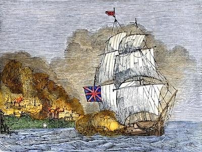 'War of 1812 (Second War of Independence): British Royal Navy Artillery ...