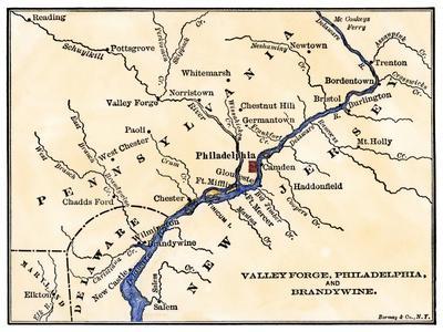 'War of Independence or American Revolution (1775-1783): Map of the ...