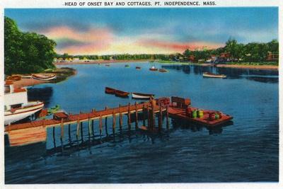'Wareham, Cape Cod, MA, Point Independence View of Onset Bay' Prints - Lantern Press ...