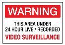 'Warning Area Under Video Surveillance Sign Poster' Prints | AllPosters.com
