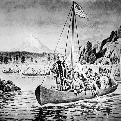 'Wash Drawing of Meriwether Lewis and William Clark' Giclee Print ...