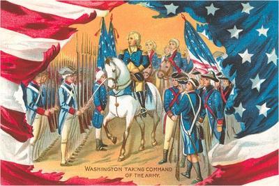 'Washington Taking Command of the Army' Posters | AllPosters.com