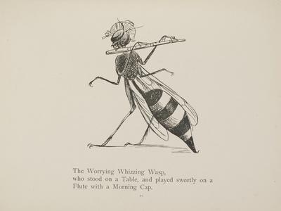 'Wasp Playing the Flute From a Collection Of Poems and Songs by Edward ...