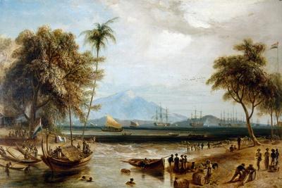 'Water Point at Anjer Point, on the Island of Java (Indonesia)' Giclee ...