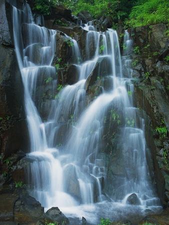 'Waterfall Cascading over Rocks' Photographic Print - Jagdish Agarwal ...