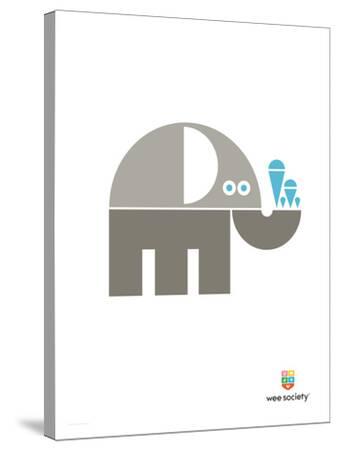 'Wee Alphas, Eli the Elephant' Stretched Canvas Print - Wee Society ...