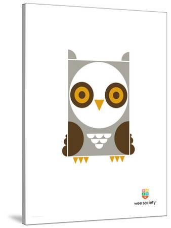 'Wee Alphas, Ollie the Owl' Stretched Canvas Print - Wee Society ...
