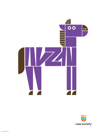 'Wee Alphas, Zach the Zebra' Art - Wee Society | AllPosters.com
