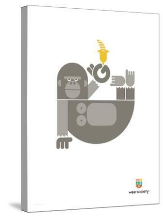'Wee Alphas, Gloria the Gorilla' Stretched Canvas Print - Wee Society ...