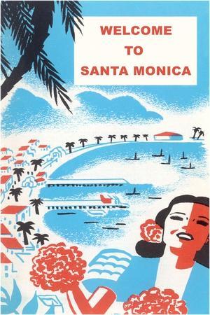 'Welcome to Santa Monica' Posters | AllPosters.com