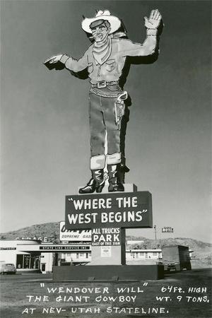 'Wendover Will, Giant Cowboy' Prints | AllPosters.com