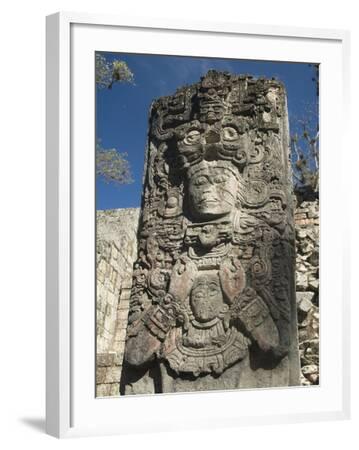 'West Court, Stela P, Copan Archaeological Park, Copan, UNESCO World ...