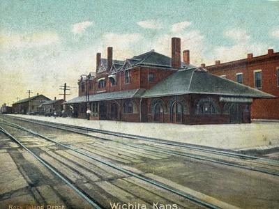 'Wichita, Kansas - Exterior View of Rock Island Train Depot' Print ...