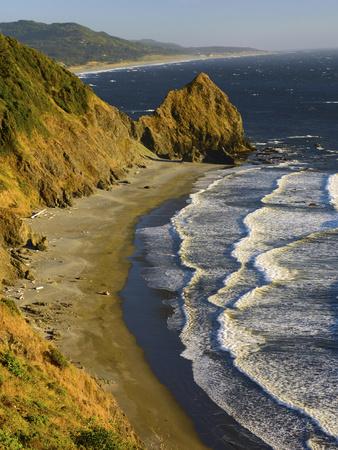 'Wild Coast, Sunset, Ophir, Oregon Coast, Oregon, USA' Photographic ...