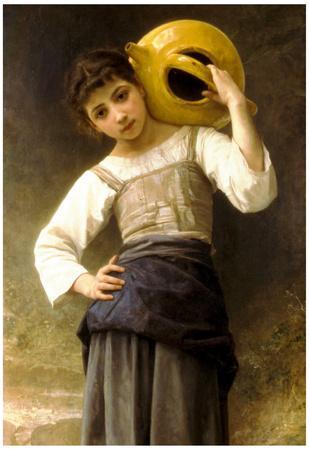 'William-Adolphe Bouguereau Young Girl Going to the Spring Art Print ...