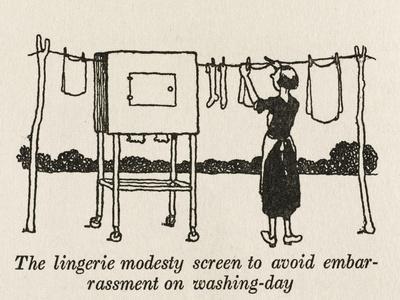 Lingerie Modesty Screen Prints - William Heath Robinson | AllPosters.com