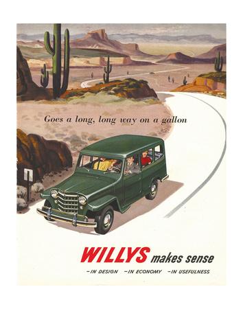 'Willys - Goes a Long Long Way' Posters | AllPosters.com