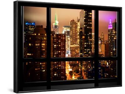 'Window View, Atmosphere Foggy, Times Square, Midtown Manhattan, NYC ...