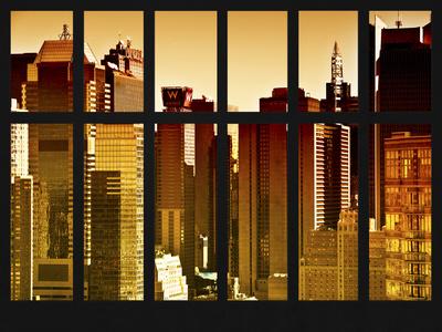 'Window View - Cityscape View - Skyscrapers of Theater District ...