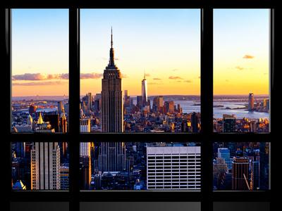 'Window View, Empire State Building and One World Trade Center (1WTC ...