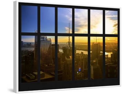 'Window View - NY Skyscrapers at Sunset - Manhattan - New York City ...