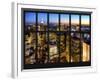 'Window View - Skyline of Manhattan by Night - Midtown Manhattan ...