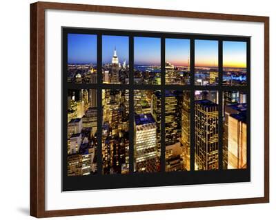 'Window View - Skyline of Manhattan by Night - Midtown Manhattan ...