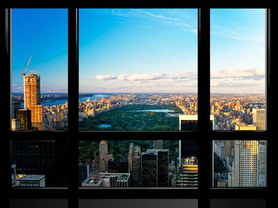 'Window View, Special Series, Central Park, Sunset, Manhattan, New York ...