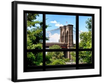 'Window View, Special Series, the Brooklyn Bridge View, Manhattan, New ...
