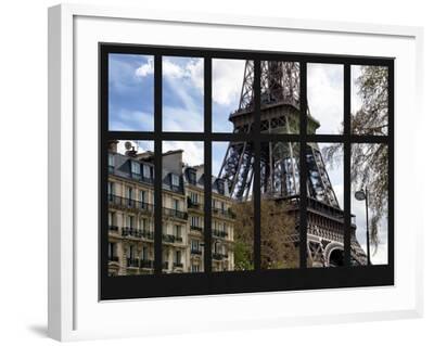 'Window View - the Eiffel Tower and Buildings of Parisian Architecture ...