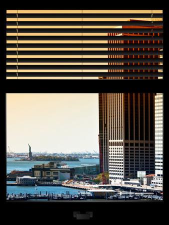 'Window View with Venetian Blinds: South Street Seaport View with ...