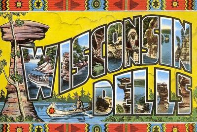 'Wisconsin Dells, Large Letters' Prints | AllPosters.com