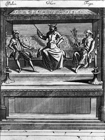 'Woden, Thor and Friga, 1670-1680' Giclee Print | AllPosters.com
