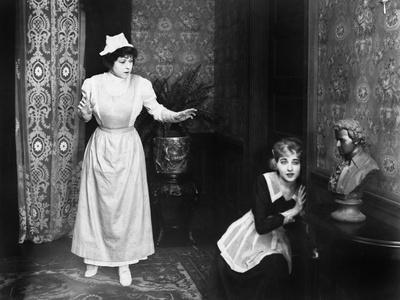 'Woman Caught Eavesdropping at Door' Photo | AllPosters.com