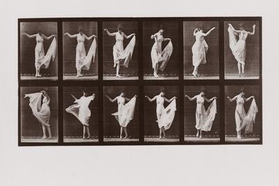 'Woman Dancing, Plate 107 from Animal Locomotion, 1887 (B/W Photo ...