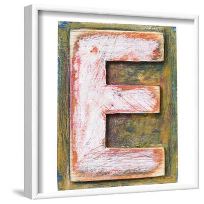 'Wooden Alphabet Block, Letter E' Posters - donatas1205 | AllPosters.com