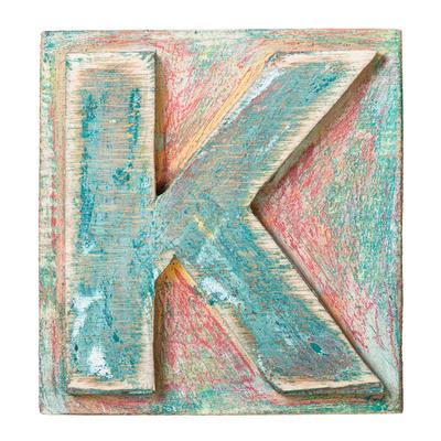 'Wooden Alphabet Block, Letter K' Posters - donatas1205 | AllPosters.com