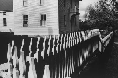 'Wooden Picket Fence Surrounding a Building Built in 1850 in a Shaker ...