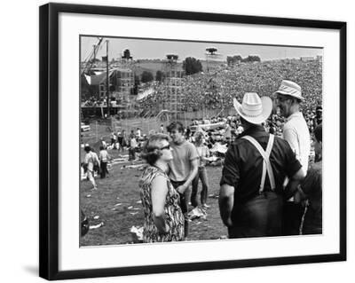 'Woodstock, Farmer Max Yasgur Looks On As His Grounds Are Used For ...