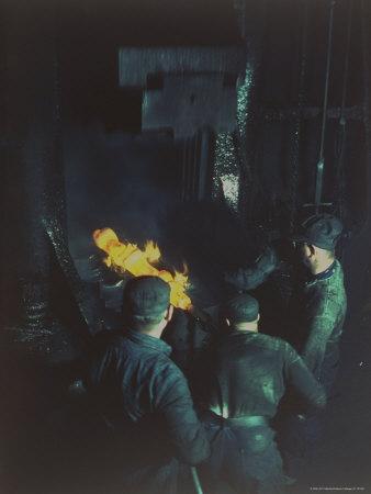 'Workers Forging Molten Metal with 16,000 lb Drop Forging Hammer at ...