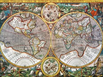 'World Map, 1607' Giclee Print - Pieter Van der Keere | AllPosters.com